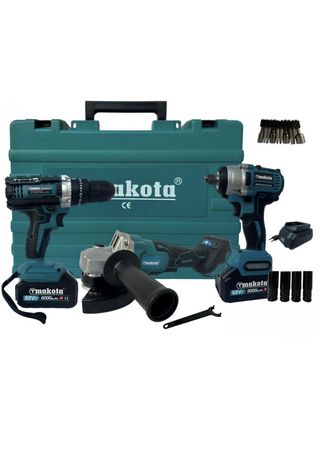 Kit 3 in 1 Trapano Avvitatore + Avvitatore a Impul