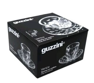 Guzzini Venice set 6 Tazzine con piattino traspare