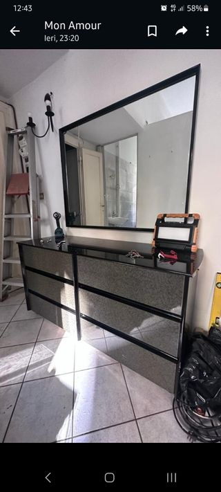 Comò con specchiera