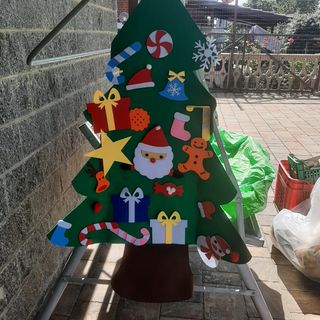 albero natale in stoffa