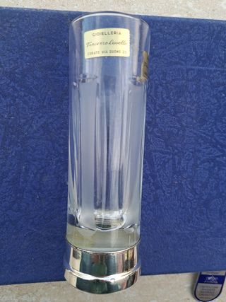 Bicchieri in argento e cristallo