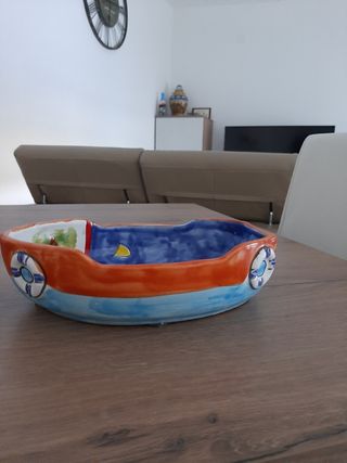 Tris ceramica La Musa dipinto a mano