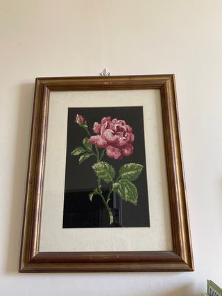 quadro con rosa