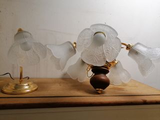 Set lampadario e abat jour