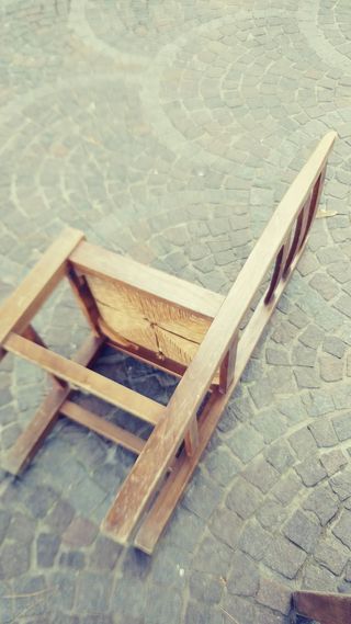 Sedie in legno massello con schienale alto 99cm, l