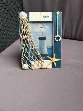 portafoto con conchiglie