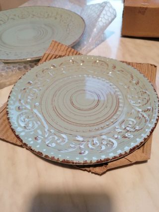 6 Piattini dessert + 1 piatto grande