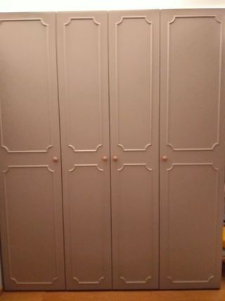 armadio grigio fatto a mano falegname