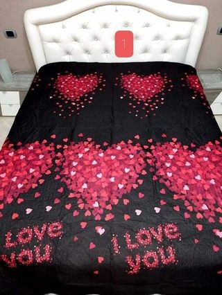 2 trapuntino coperta 260cm+ tende verde