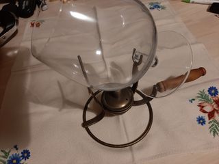 Bicchiere da cognac e scaldabicchiere