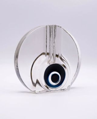 Vintage glass vase, by H. Düsterhaus