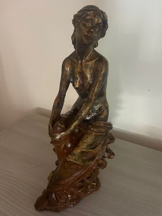 scultura statua in resina vintage anni 70 design