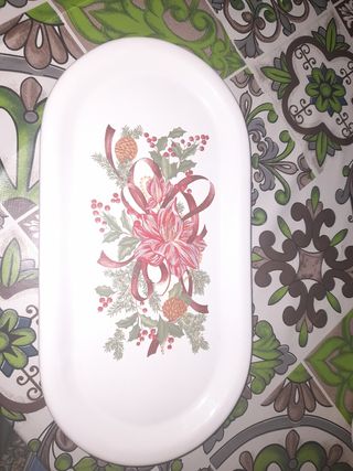 Piattino da torrone natalizio