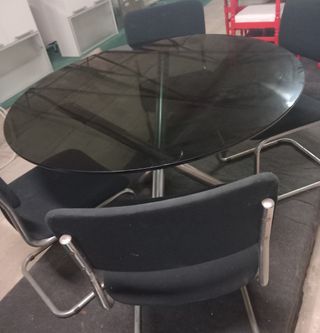 Tavola rotonda vetro