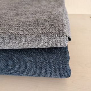 set 2 tessuti grigio e blu