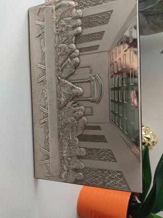 Quadro in argento l'ultima cena