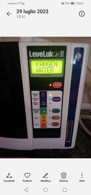 Depuratore d'acqua per uso casa