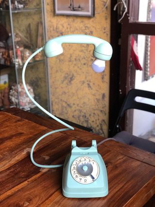 Lampada Telefono  a disco  vintage
Verde Tiffany