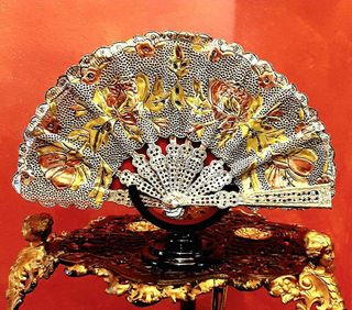 ventaglio da tavola con supporto