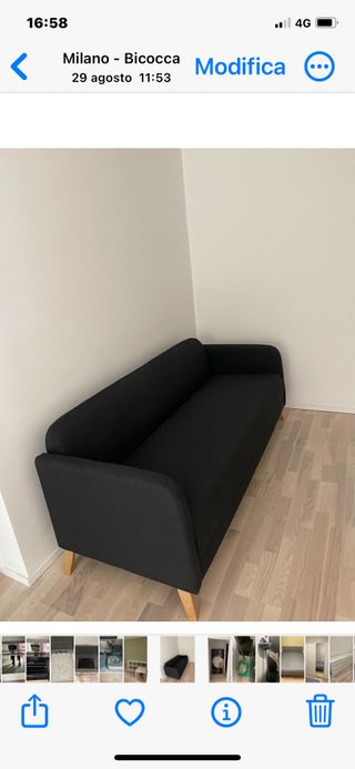 Divano Ikea nuovo tessuto