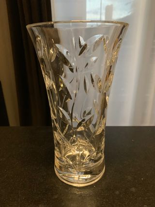 vaso porta fiori di cristallo