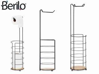 Porta rotoli in acciaio