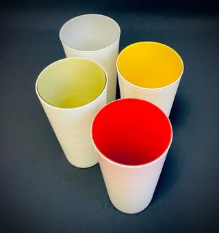 4 bicchieri vetro design