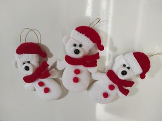 N.3 orsetti di natale con calamita.