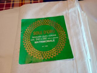 Lenzuola matrimoniali puro cotone senza