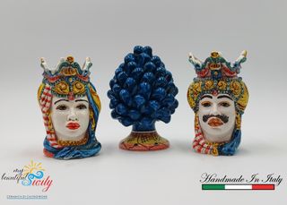 Ceramica di Caltagirone "Teste di Moro"