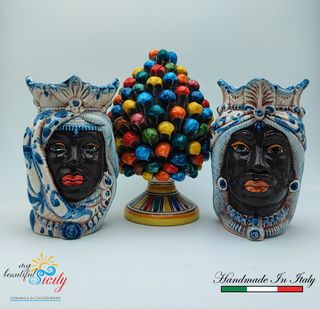 Ceramica di Caltagirone "Teste di Moro"