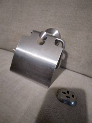Portarotolo acciaio satinato italiano nu