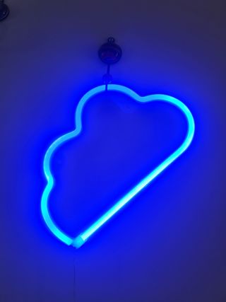Lampada Neon Nuvola Blu