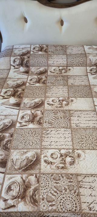Trapunta matrimoniale shabby