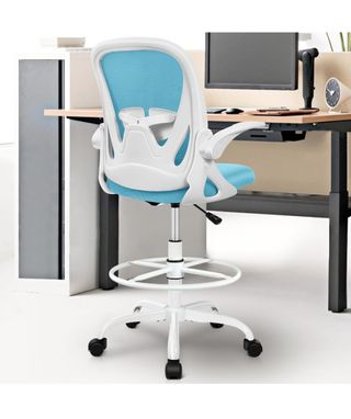 Primy Sedia da ufficio ergonomica con poggiapiedi,