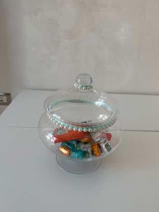 coppa porta caramelle con coperchio