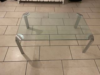 tavolino in cristallo