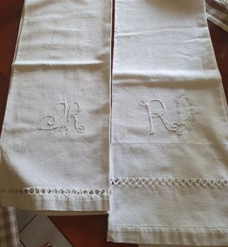 Teli da bagno in vecchio lino