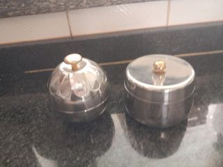 Zuccheriere in acciaio con pomelli bagna