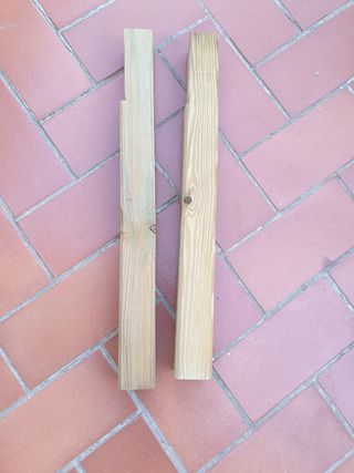 2 pali trattati in autoclave