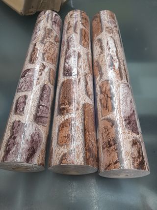 Vendo carta da parati mattone 3 rotoli