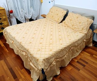 Grande copriletto vintage con due fodere