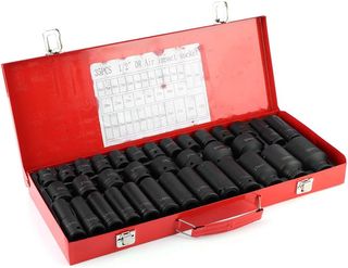 Set di bussole 35 pezzi per cricchetto da 1/2"