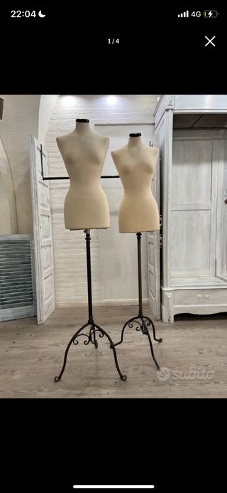 Manichini sartoriali da donna con base in ferro