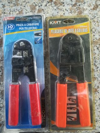 pinza a crimpare telefono e pinza per prolunga pc