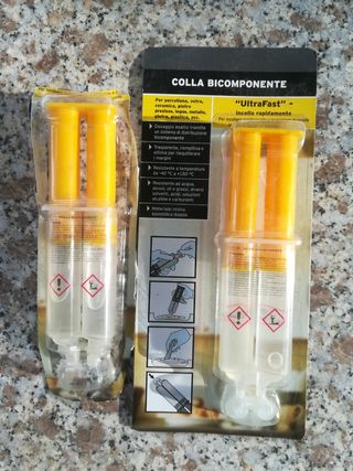 2 confezioni Colla bicomponente "Ultrafast"