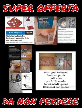 Attrezzi per piastrellisti professionisti.