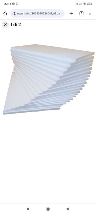 Polistirolo 2mm 100x50x2