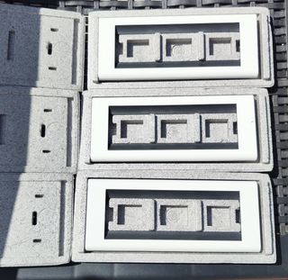 Placca BTicino alluminio serie living (3 pezzi)