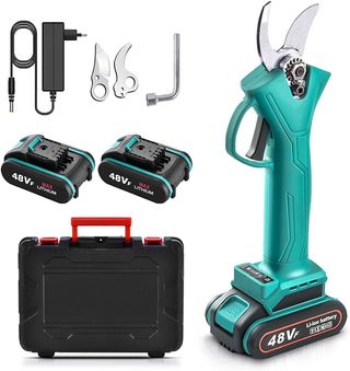 FORBICE A BATTERIA DA POTATURA +VALIGIA CESOIA 48V